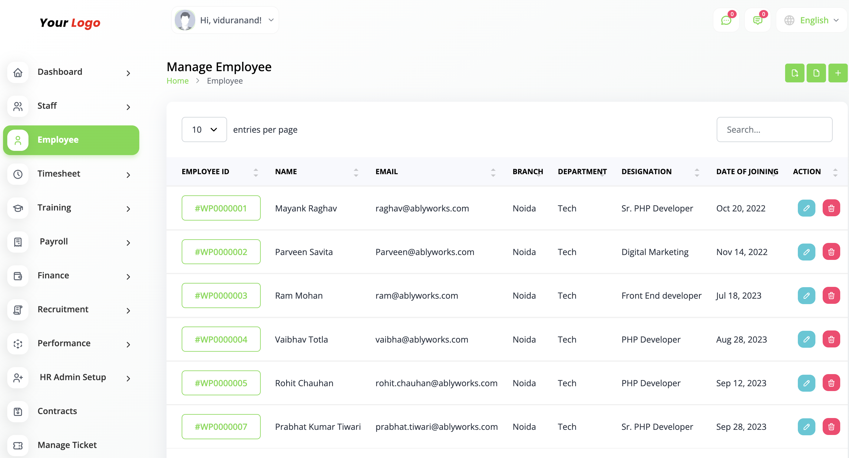 AblyWorks Free HRMS & Payroll System